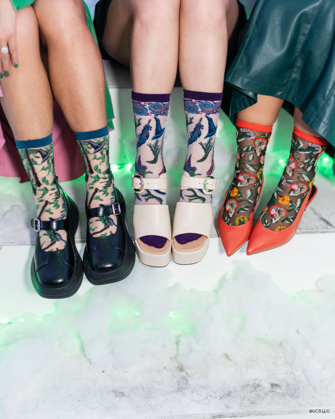 Wicked Elphaba Thropp Sheer Socks - Wicked x Sock Candy