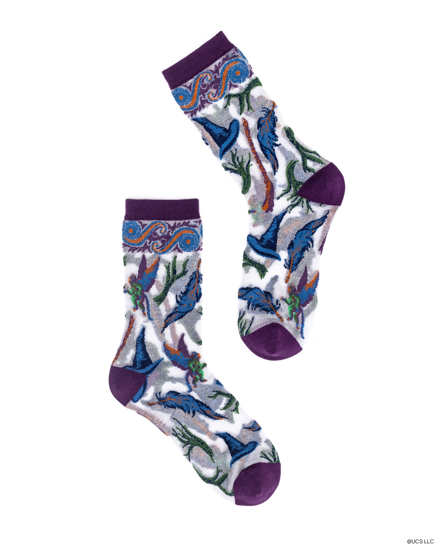 Wicked Glinda and Elphaba Sheer Socks - Wicked For Good – Sock Candy