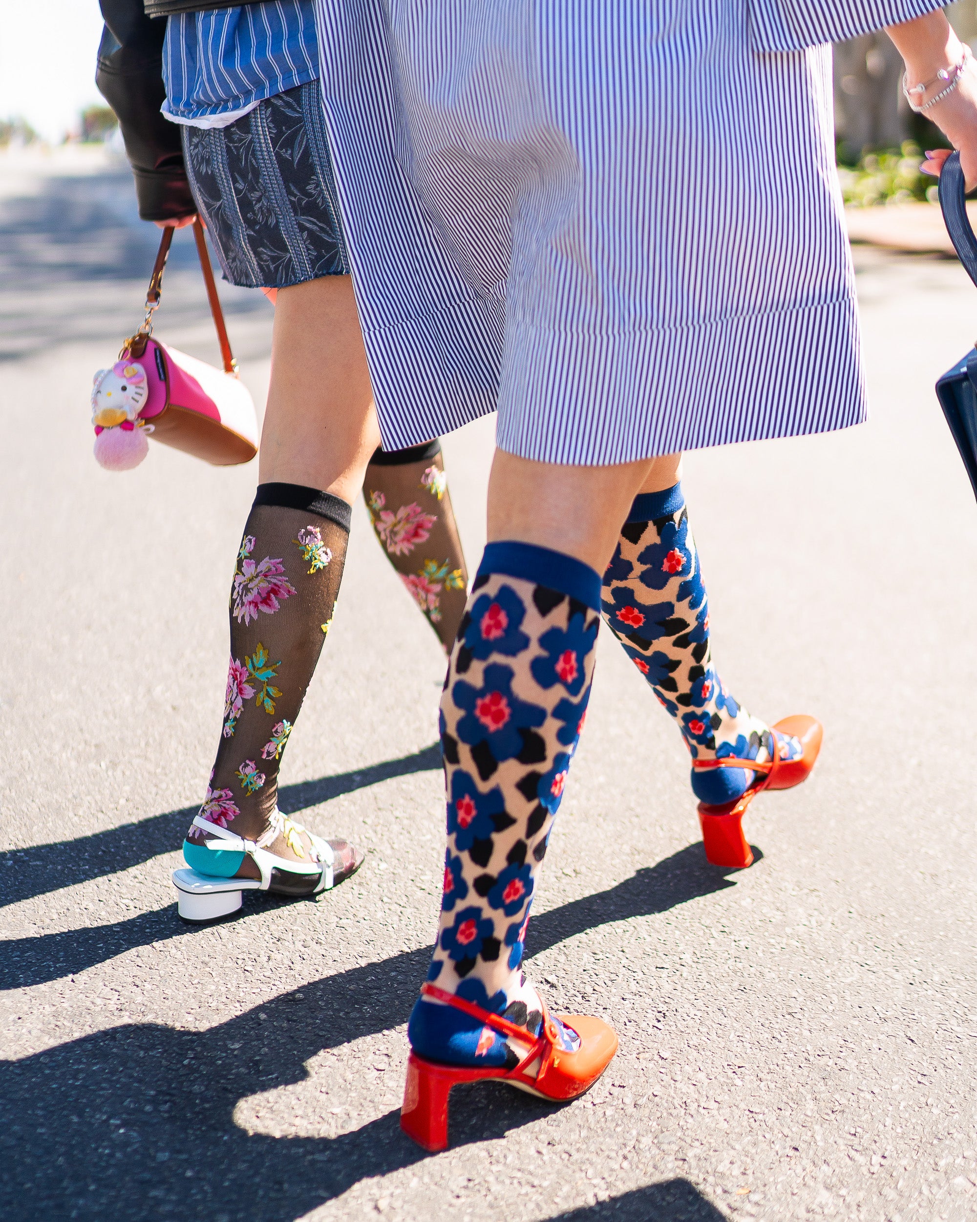 Floral Sheer Knee High Sock Bundle - Sock Candy