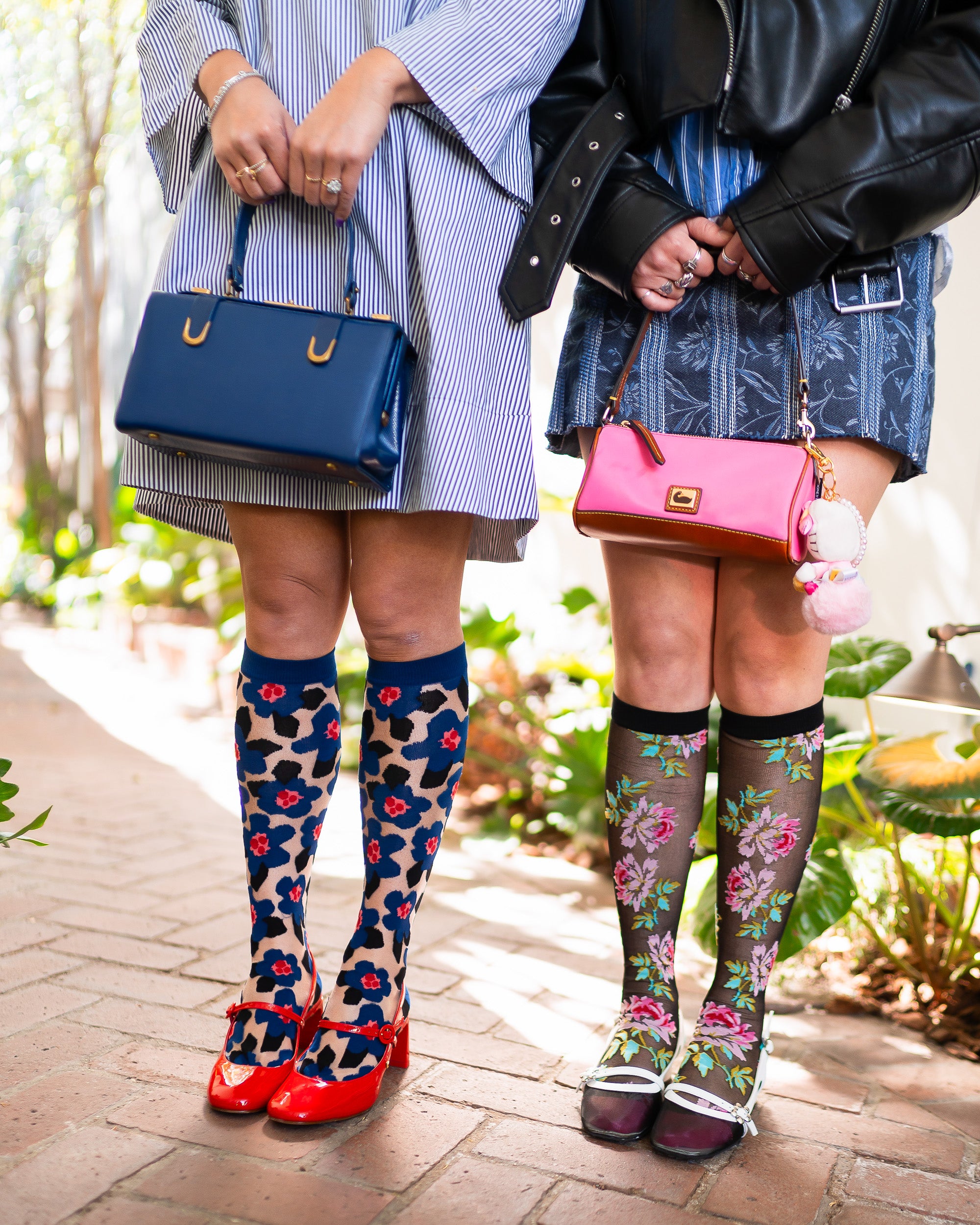 Floral Sheer Knee High Sock Bundle - Sock Candy