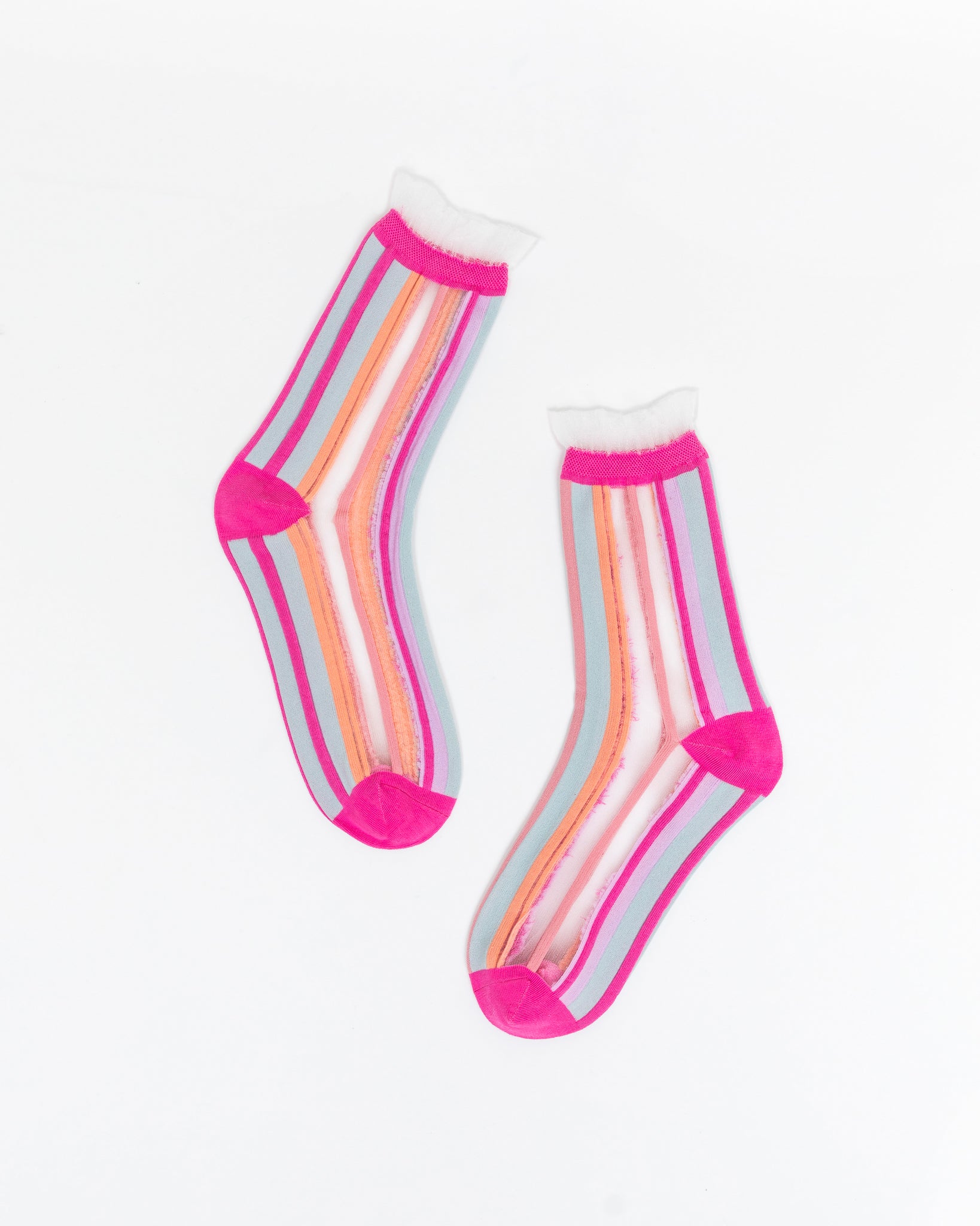 Women's Colorful Ruffle Crew Sock - Sock Candy